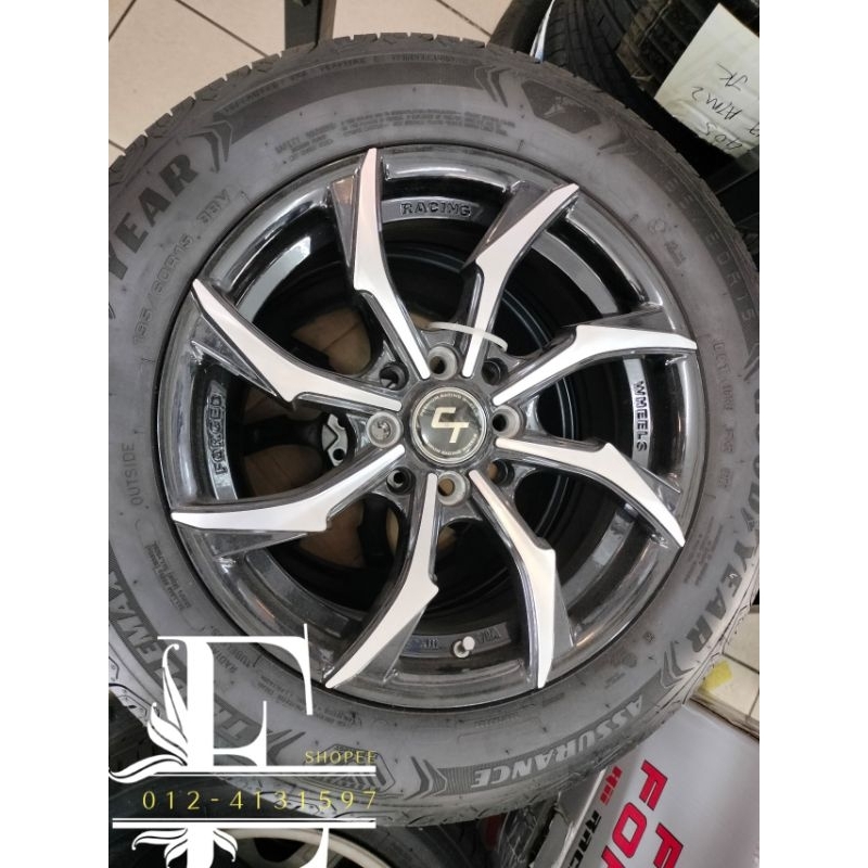 Sport rim 15 inch and Used tayar set Rm1080 4pc Waja Persona Livina ...