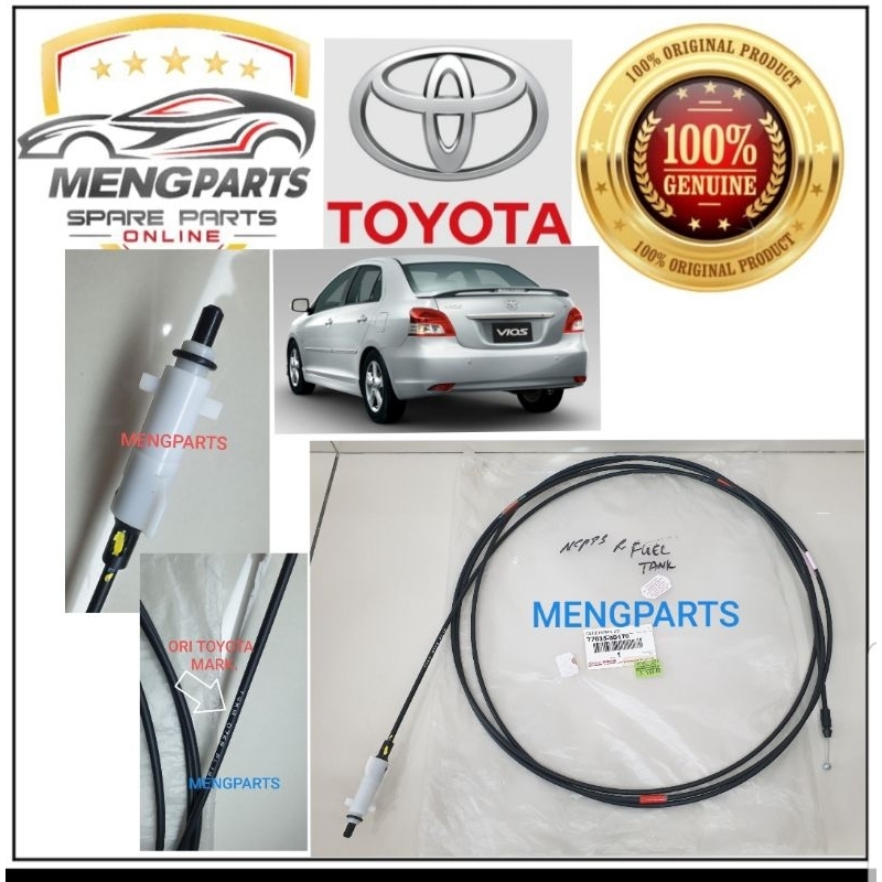 ORIGINAL TOYOTA VIOS NCP93 2007Y-2012Y FUEL LID CABLE PETROL TANK CABLE ...