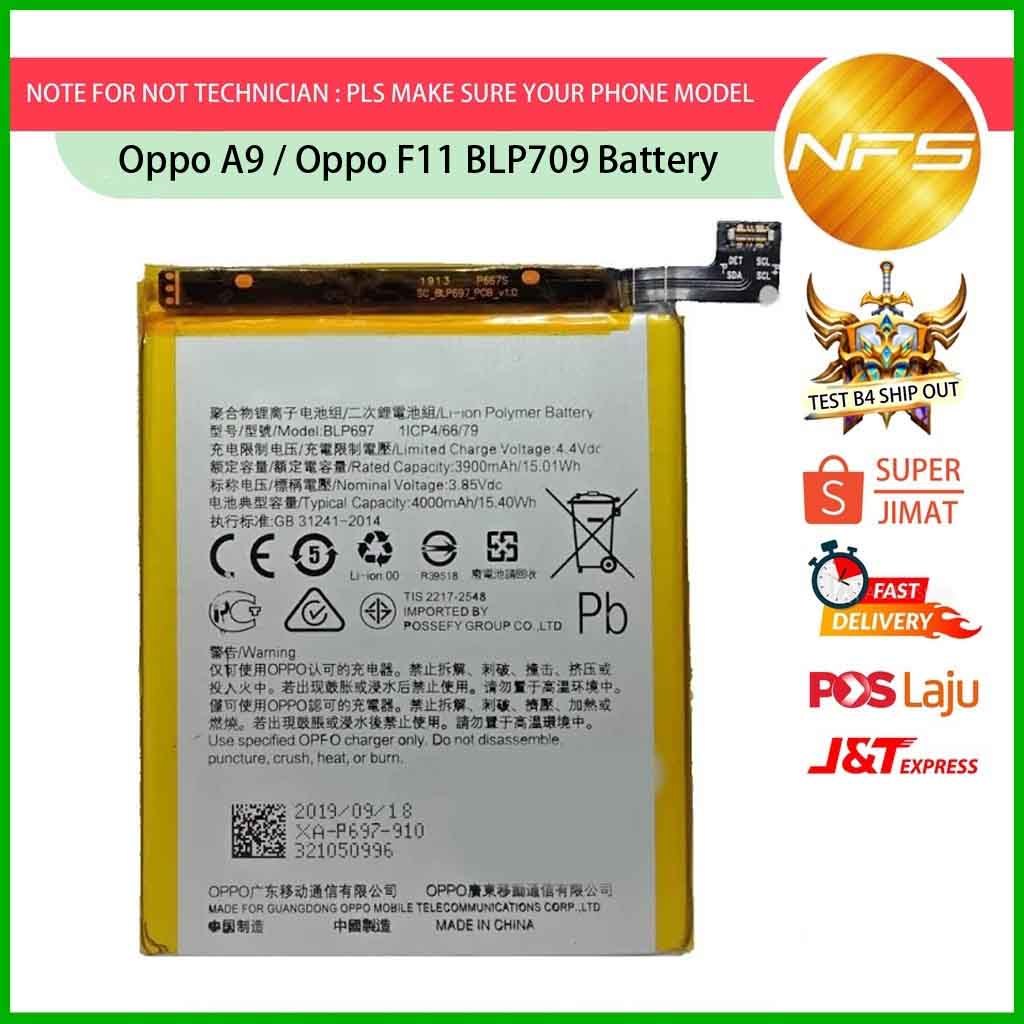 NFS STOCK - Oppo A9 / Oppo F11 BLP709 Battery | Shopee Malaysia