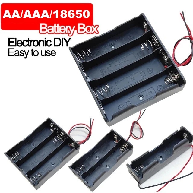 Battery Holder Casing for AA/AAA/18650 Battery (with/without cover ...
