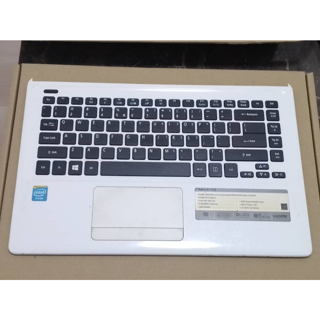Acer Aspire E1-410 Palmrest with Touchpad and NOR Keyboard,( KN 589 ...