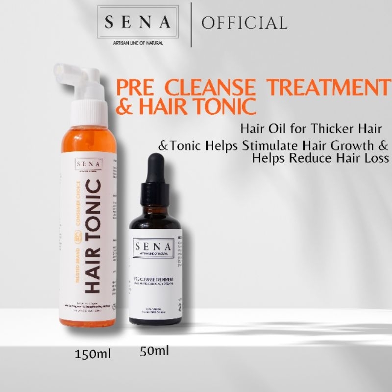 SENA Combo Package Natural Hair Growth 50ml Oil & Tonic Rambut Natural ...