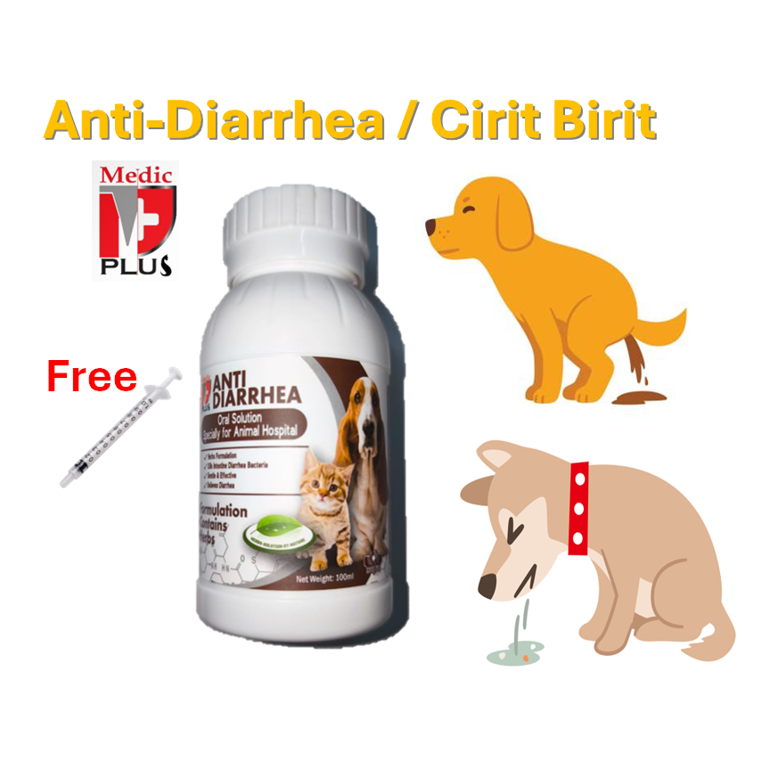 Medic Plus Anti Diarrhea/Cirit Birit 100ml Oral suspension for pets ...