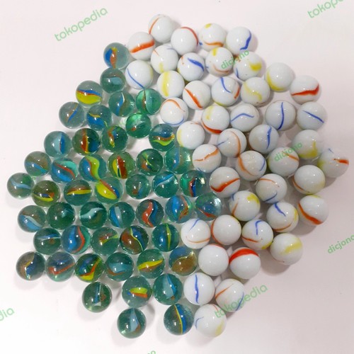 games Glass marble /Guli kaca/Guli congkak/玻璃弹珠 clear / white / colour ...