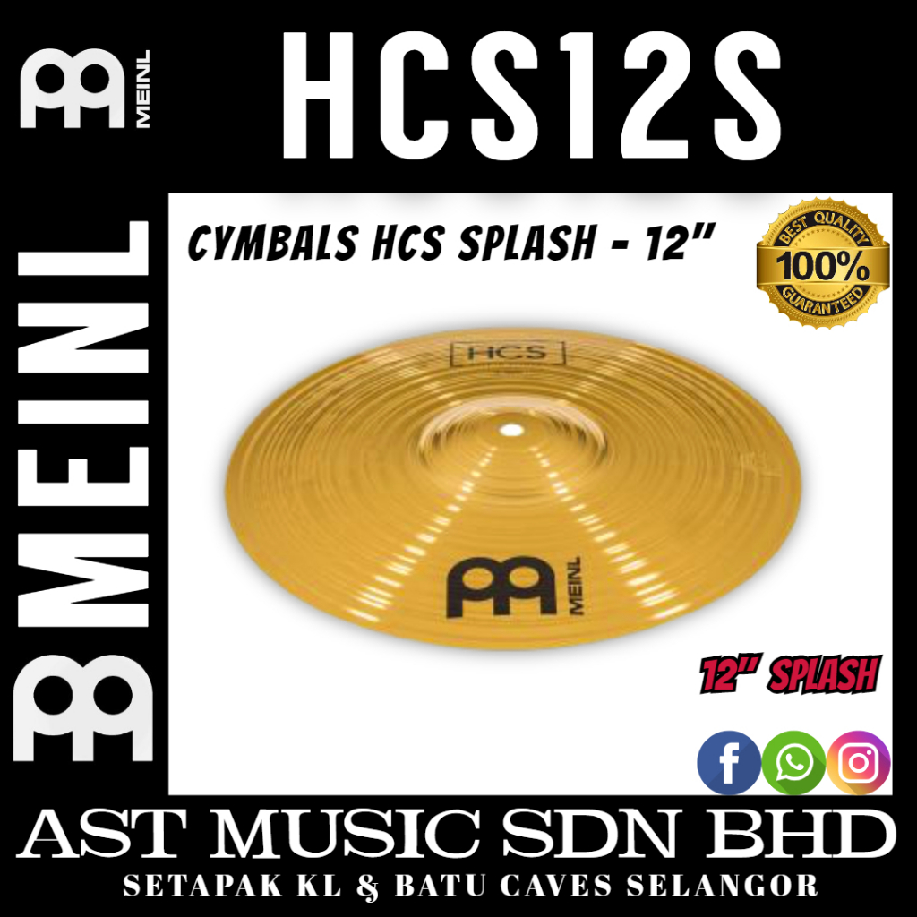 Meinl HCS12S Cymbals HCS Splash – 12″ ( Hcs12s / Hcs12 ) | Shopee Malaysia