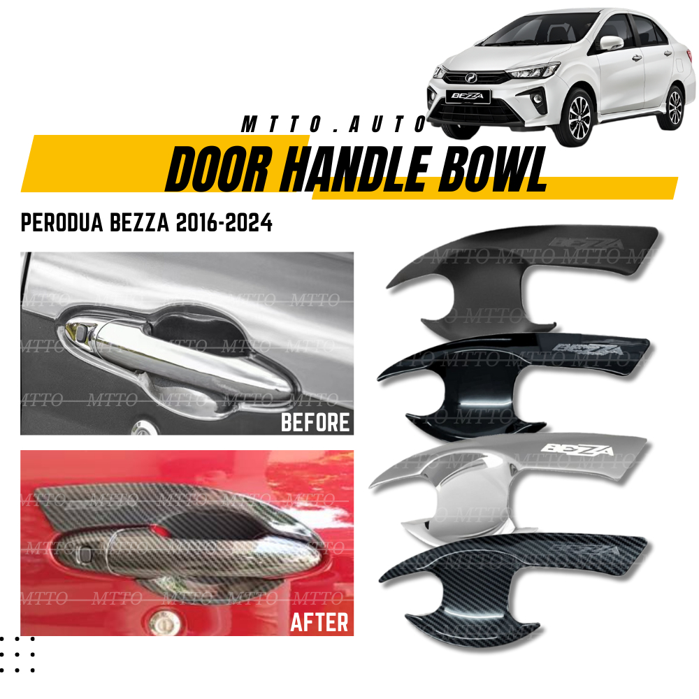 MTTO Perodua Bezza 2016-2024 Outside Car Door Handle Bowl Exterior ...
