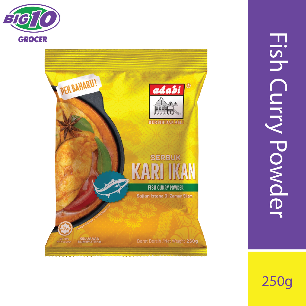 Adabi Fish Curry Powder / Serbuk Kari Ikan (250g) | Shopee Malaysia