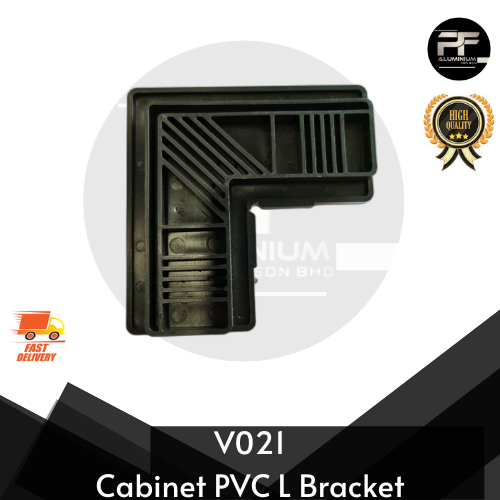 V021 Cabinet PVC L Bracket (Bracket PVC Tahan Lasak untuk Kegunaan ...