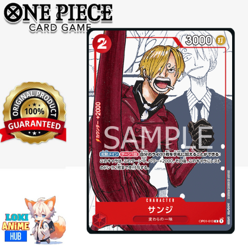 ORIGINAL 2 Cost Sanji Character OP01-013 R One Piece Card Game optcg | Shopee Malaysia