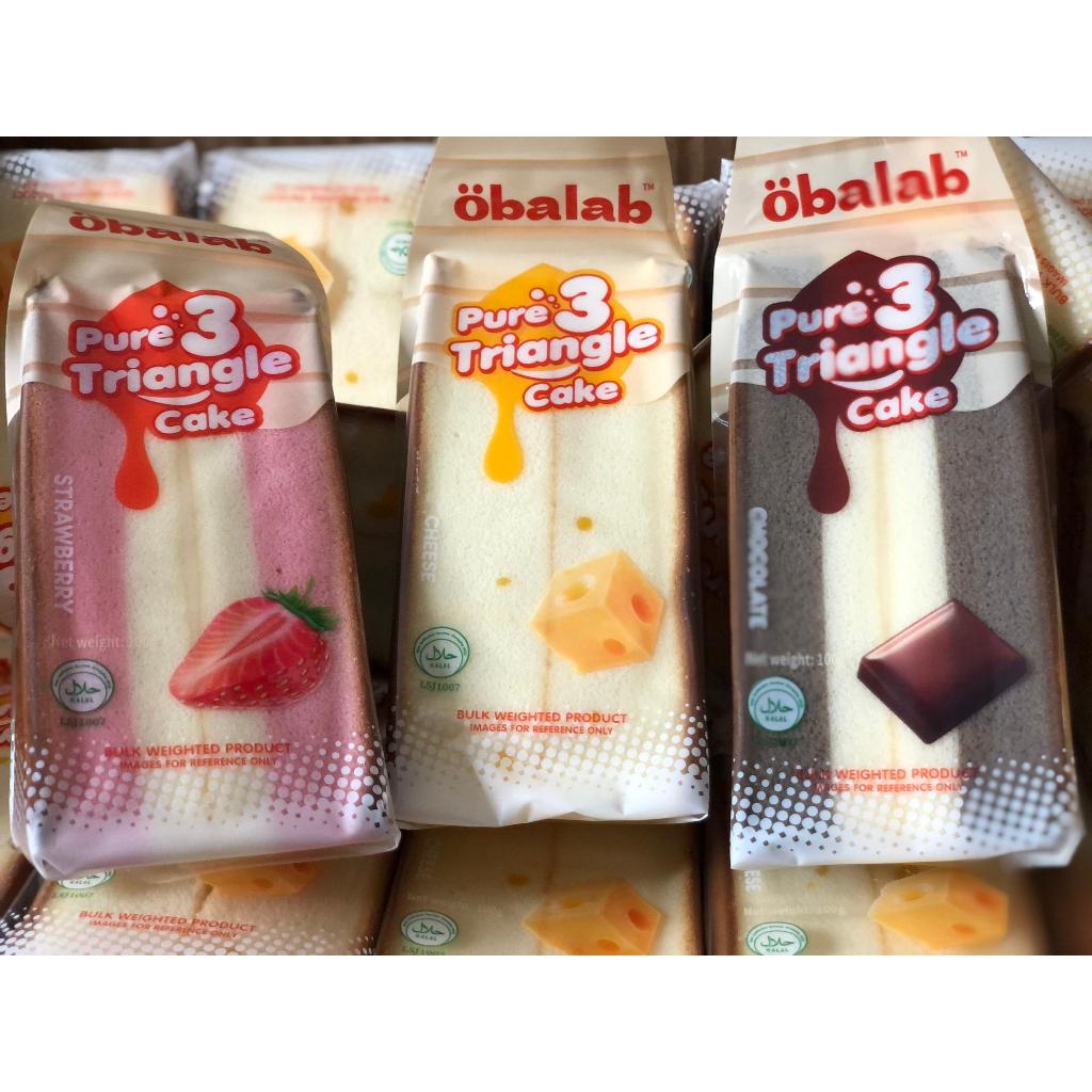 🔥READY STOCK HALAL VIRAL CAKE 🔥OBALAB TRIANGLE CAKE CHEESE, STRAWBERRY ...