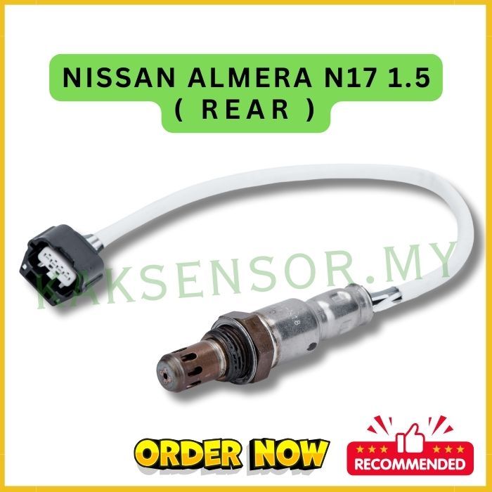 4PIN NISSAN ALMERA 1.5 N17 2013 - 2020 REAR OXYGEN SENSOR/ EXHAUST O2 ...