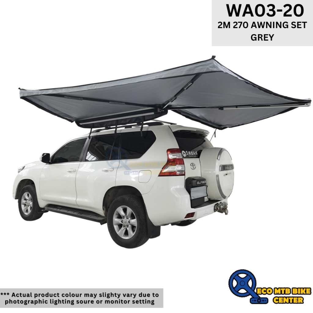 WA03-20 270 DEGREE 2METER SET GREY CAR AWNING | Shopee Malaysia