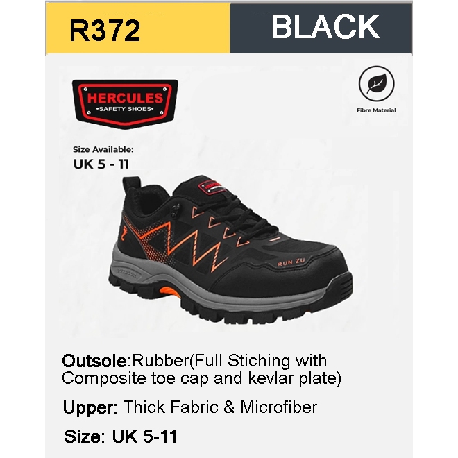 Hercules Safety Shoes R372 Light Weight | Shopee Malaysia