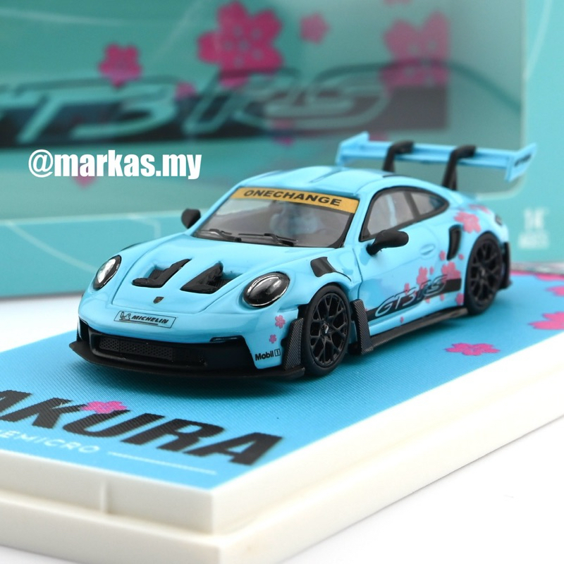 TIME MICRO 1/64 PORSCHE 992 GT3 RS SAKURA TIFFANY BLUE | Shopee Malaysia