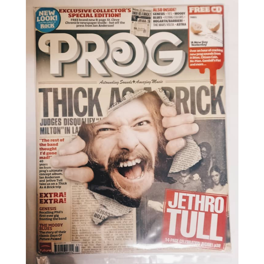 PROG MAGAZINE: JETHRO TULL ISSUE #24 MARCH 2012 FREE CD | QUEEN+GENESIS ...