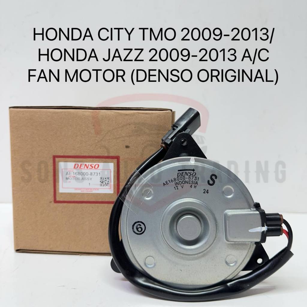 168000-8731 HONDA CITY TMO 2009-2013 / HONDA JAZZ 2009-2013 AIRCOND FAN MOTOR (DENSO ORIGINAL ...