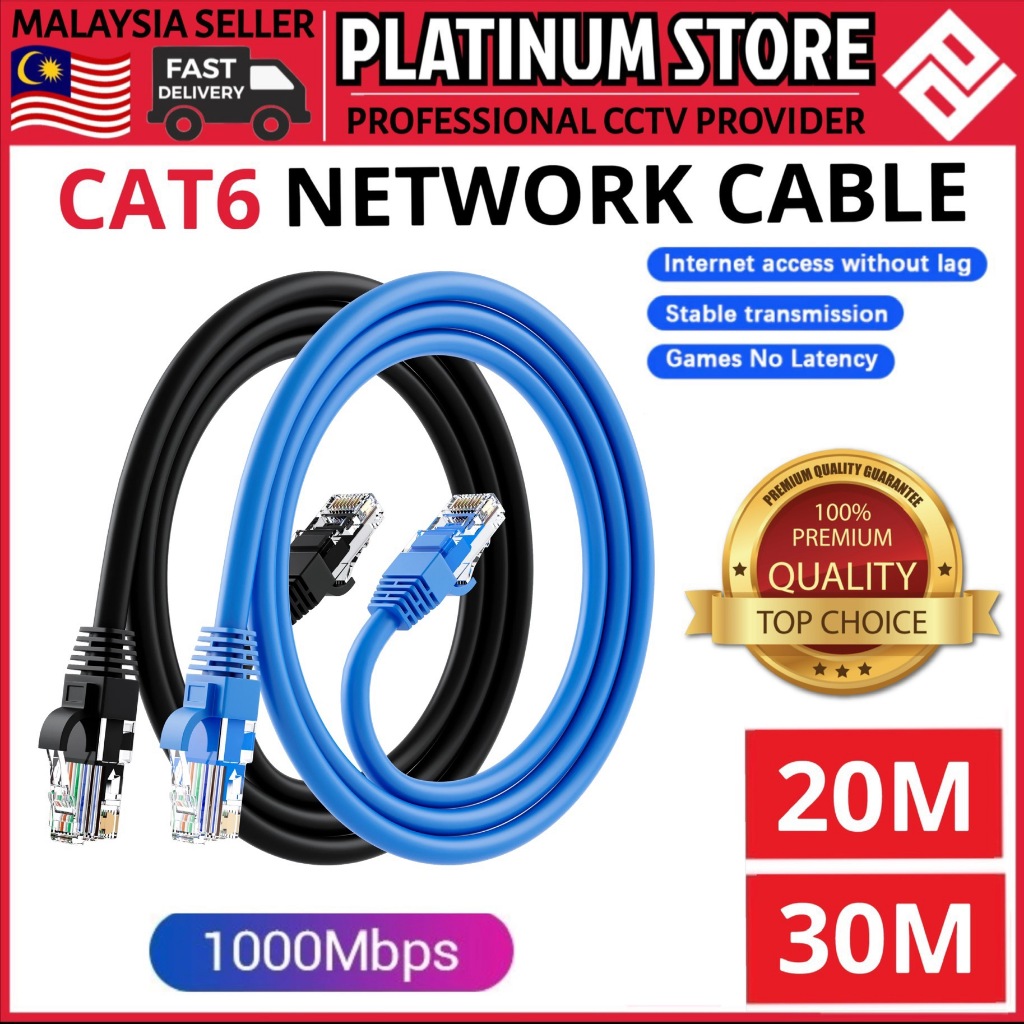 LAN Network Internet Cable CAT6 CAT 6 RJ45 Gigabit PATCH CORD Ethernet ...
