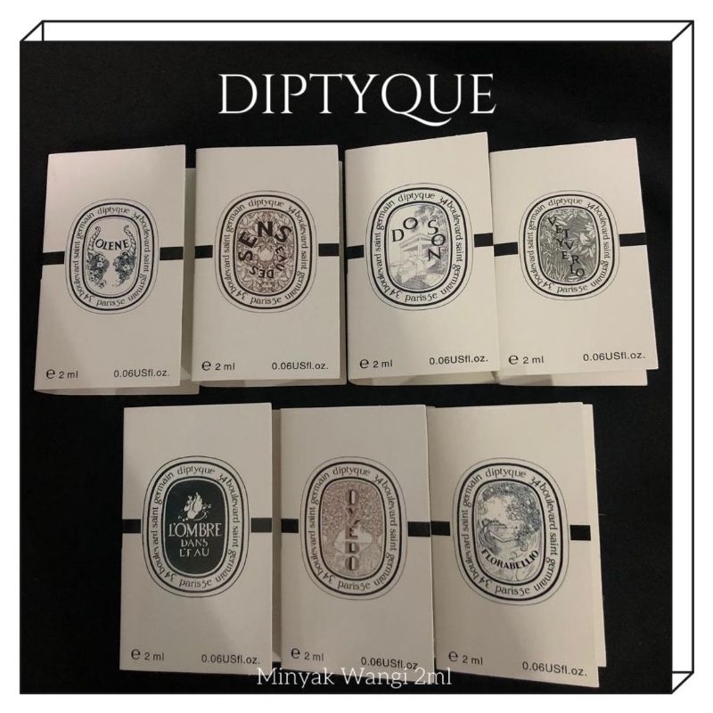 READY STOCK DIPTYQUE 2ML VIAL TESTER PERFUME 现货小样香水2ML试用装 | Shopee Malaysia