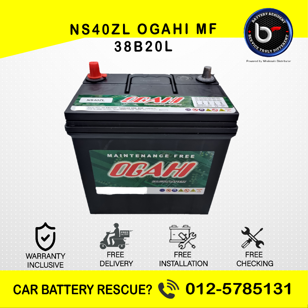 NS40ZL 38B20L OGAHI MF | CAR BATTERY For Myvi Bezza Kancil Viva Axia ...