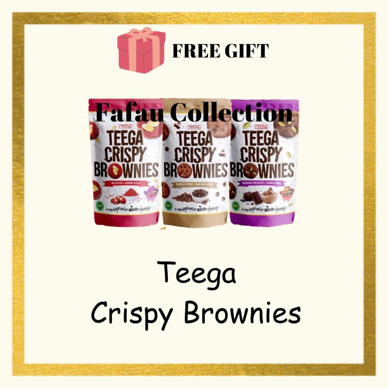 [ FREE GIFT 🎁 ] TEEGA CRISPY BROWNIES | KEREPEK BROWNIES | BROWNIES ...