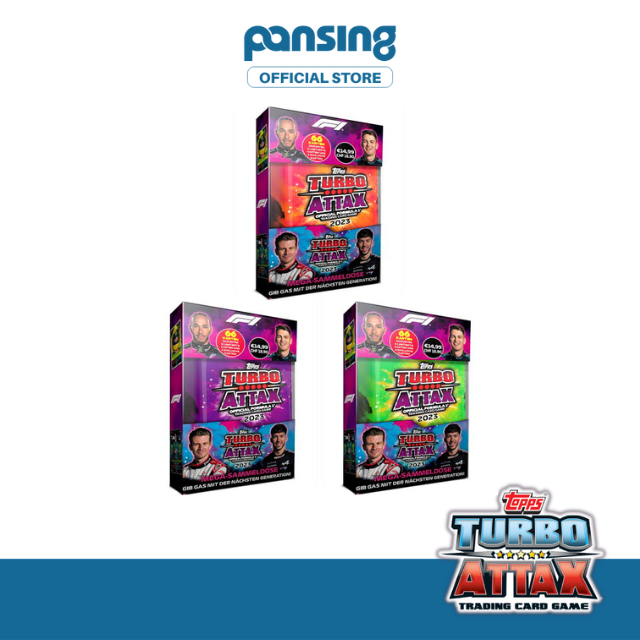 TOPPS Turbo Attax Formula 1 F1 Mega Tin Trading Card Game 2023/24 ( 66 ...