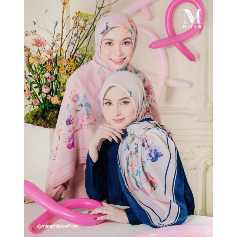 💥MINAZ - FREEDOM💥 Bawal Cotton Bidang 45. MAKNA Series-Powder Pink/Dark ...