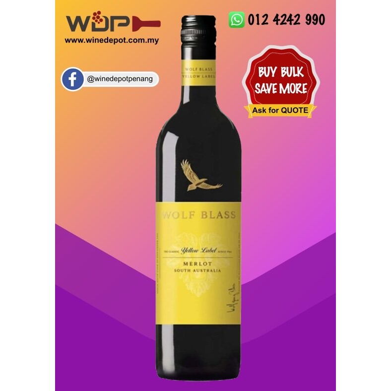 WOLF BLASS YELLOW LABEL MERLOT WOLFBLASS | Shopee Malaysia