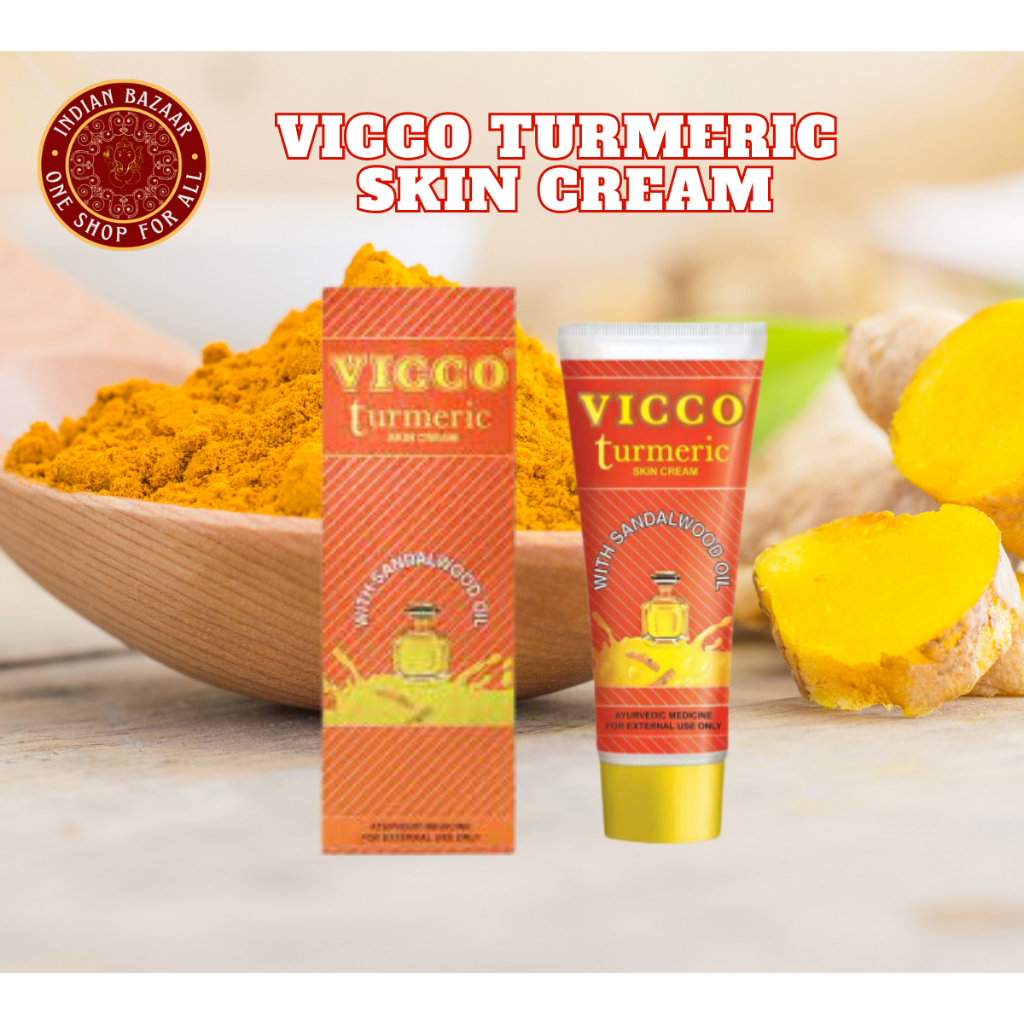 Vicco Turmeric Skin Cream with Sandalwood Oil -15g, 30g | Shopee Malaysia
