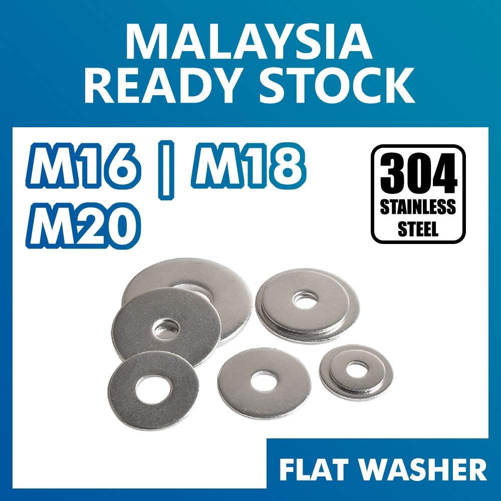 Wider Flat Washer M16 M18 M20 304 Stainless Steel DIN 9021 Plain Washer ...
