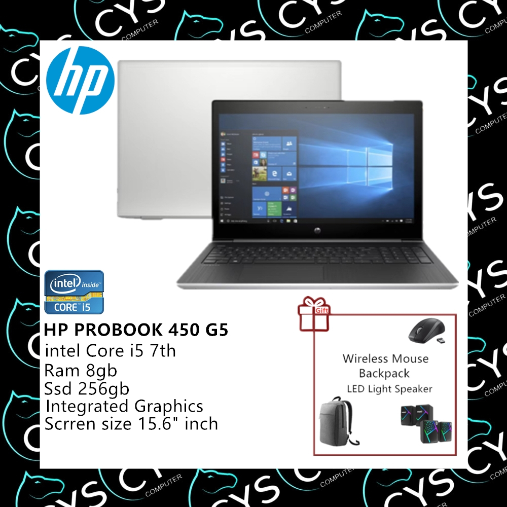 HP PROBOOK 450 G5 INTEL i5 (7TH GEN / 8GB RAM / 256GB SSD) | Shopee ...