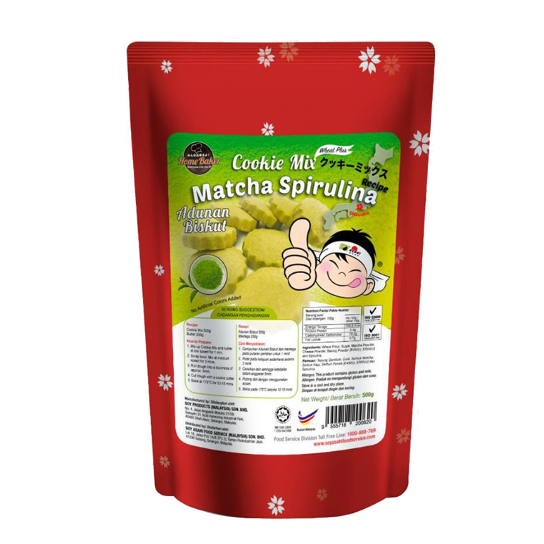 Soy Asahi - Cookie Mix - Matcha Spirulina 500g X 2 | Shopee Malaysia