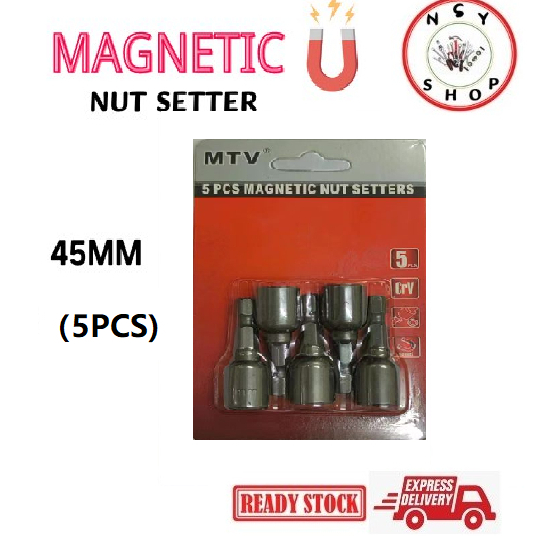 Magnetic Nut Setter/Drill Hex Nut Setter/Kunci Screw Bumbung Atap 8mm ...