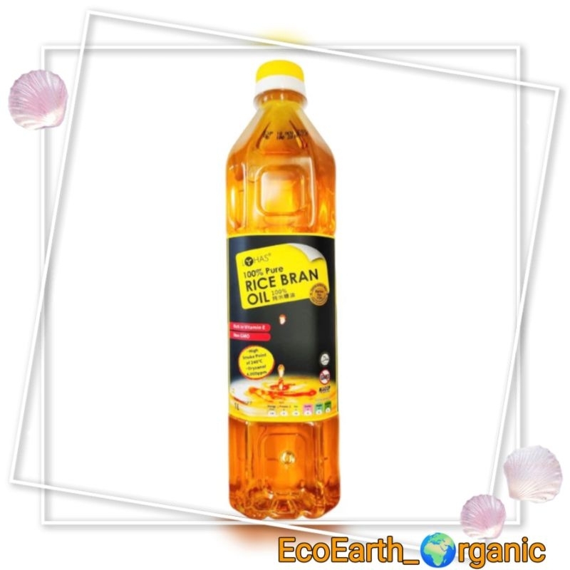 LOHAS 100% PURE RICE BRAN OIL 1L纯米糠油 halal EXP:4/2025 | Shopee Malaysia