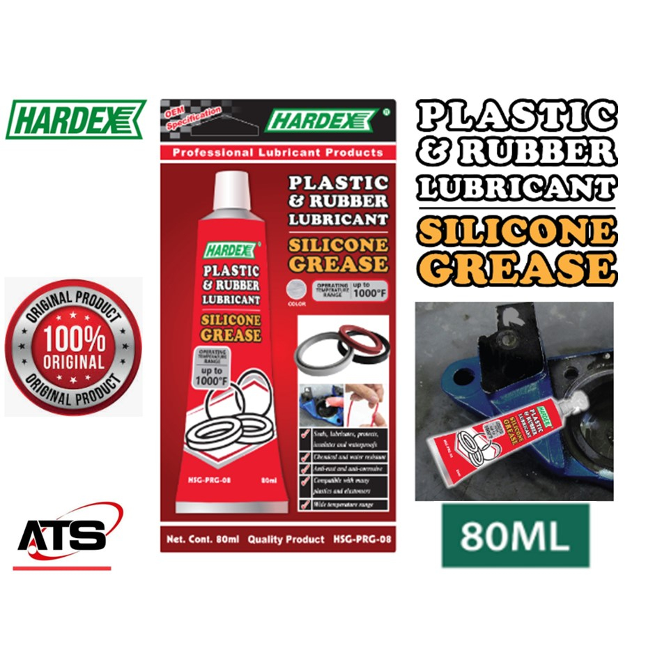 HARDEX HSG-PRG-08 Plastic & Rubber Lubricant Silicone Grease (80ml) HSG ...