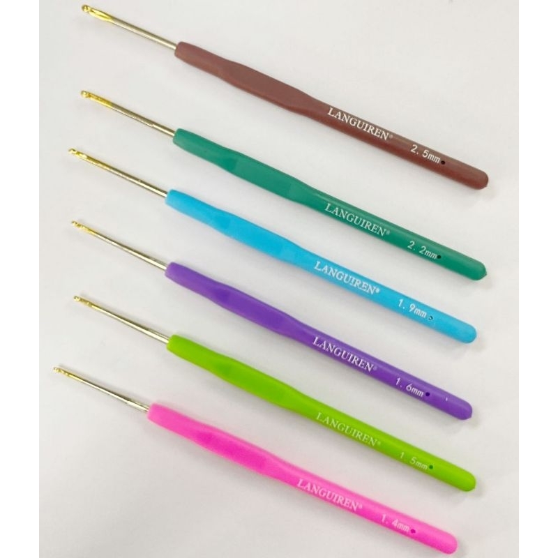 Soft Handle Crochet Hook Needle Jarum Kait Knitting tool crochet tool ...