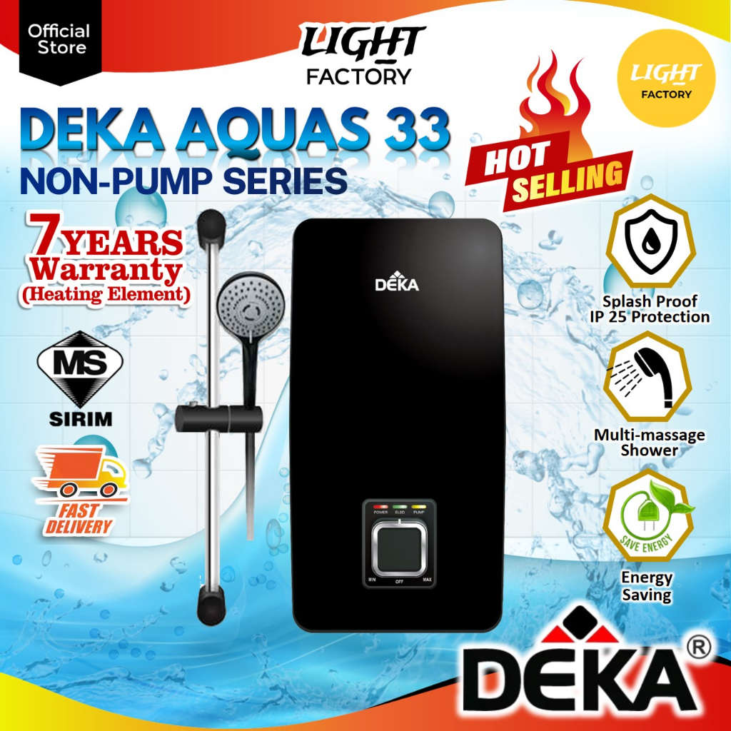 🔥NEW🔥DEKA Aquas 33 | FANZO Glory Non-Pump Water Heater Instant Heat ...