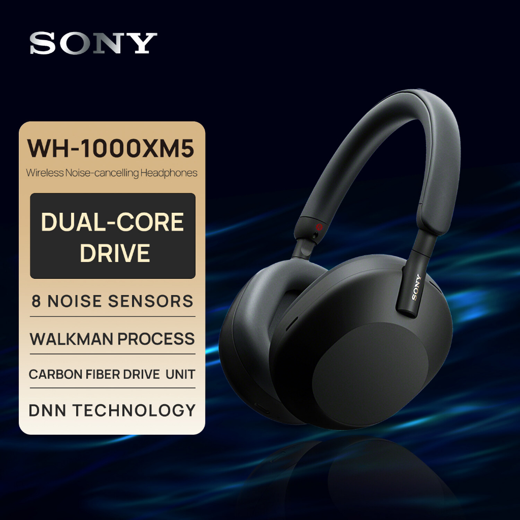 Sony WH-1000XM5 Wireless Bluetooth Noise Cancelling Headphone | XM5 | 1000XM5 | Shopee Malaysia