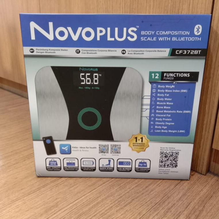 Novoplus Body Composition Scale Bluetooth CF372BT | Shopee Malaysia