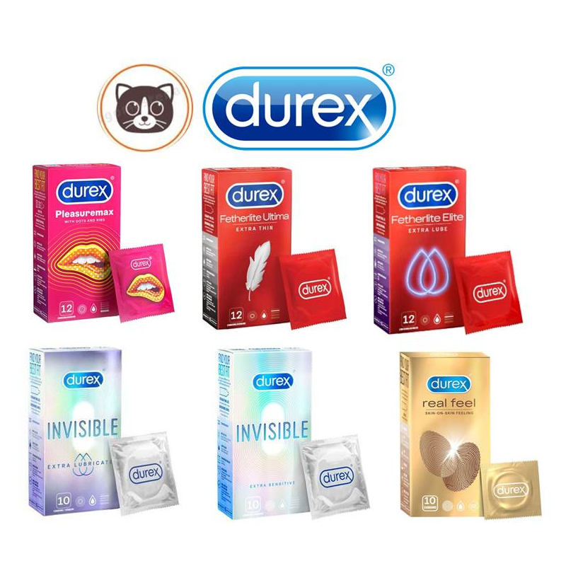 DUREX Comdom (10's- Invisible Extra Sensitive/Lubricated/Real Feel)(12 ...
