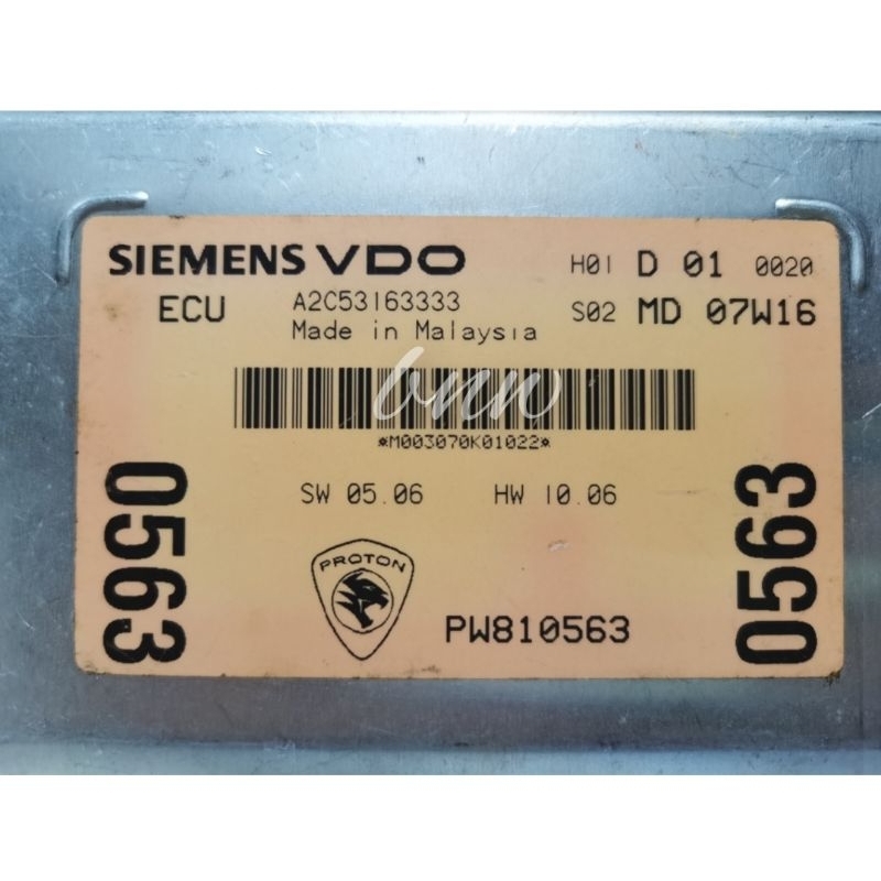ORIGINAL PROTON NEW PROTON GEN 2 PERSONA CAMPRO 1.6 ECU PW810563 0563 ...