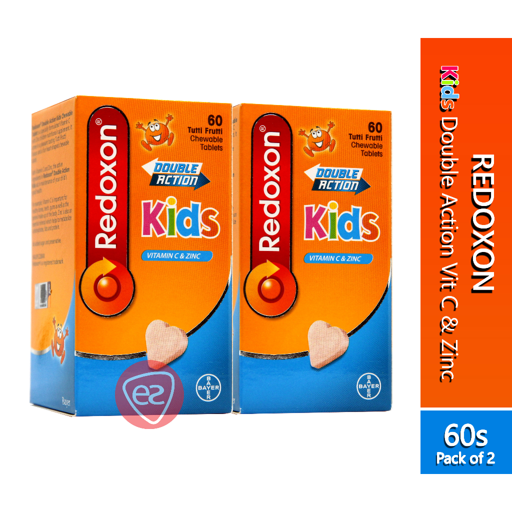 REDOXON DOUBLE ACTION KIDS VITAMIN C & ZINC TUTTI FRUTTI CHEWABLE ...