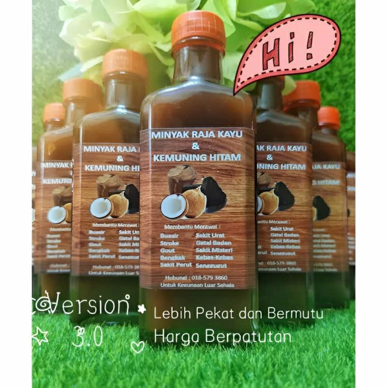 Minyak Raja Kayu & Kemuning Hitam [ORI] merawat buasir ,sakit urat ...