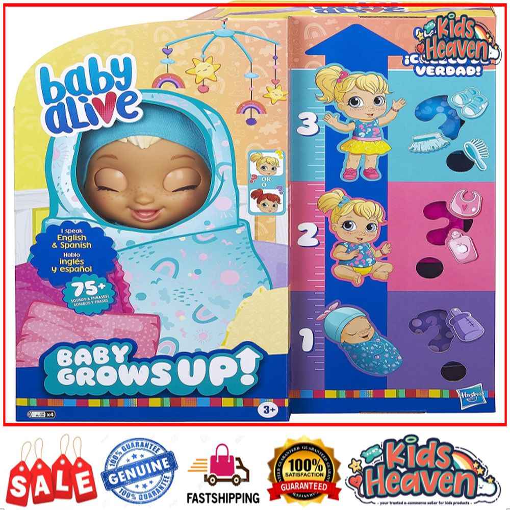 Baby Alive Baby Grows Up (100.0% Original) | Shopee Malaysia
