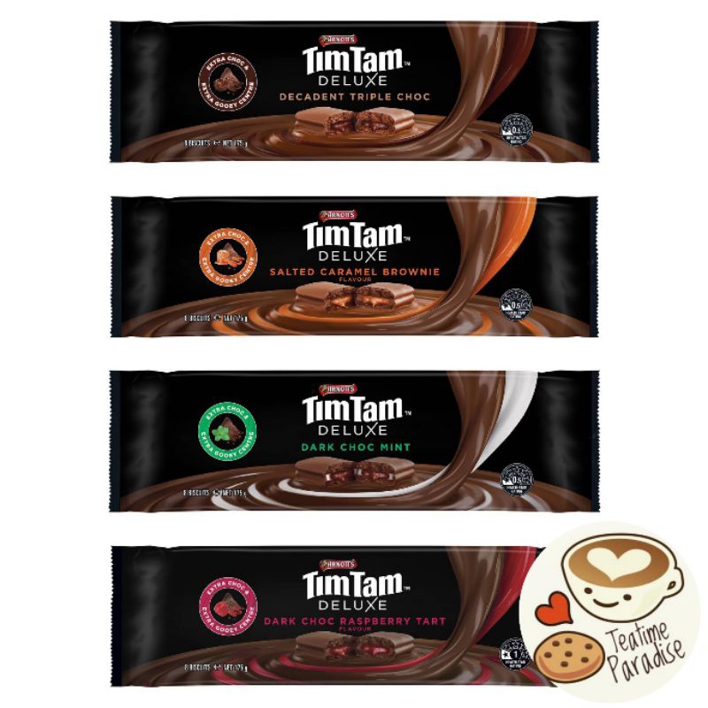 Arnott's Tim Tam Deluxe Chocolate Biscuits 175g (Assorted Flavour ...