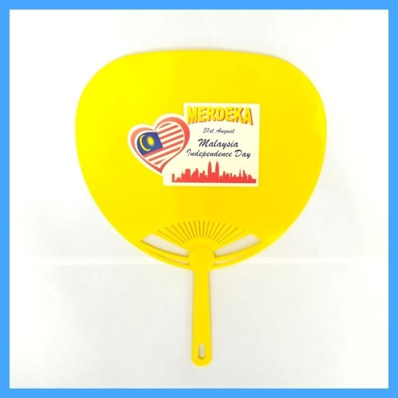 Kipas Tangan Plastik / Merdeka / Independence Day / Hand Fan Plastic ...