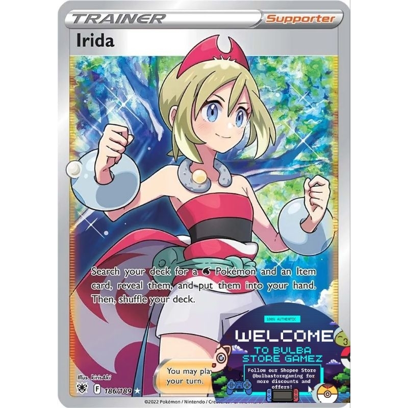 Irida 186/189 Full Art FA Ultra Rare SWSH10 Astral Radiance Pokémon TCG ...