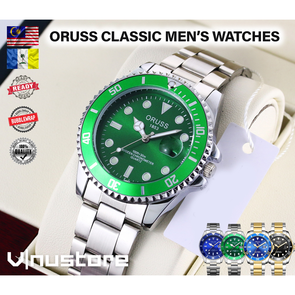 ORUSS Classic Men's Watch | Movement | new non-mechanical steel Gift ...
