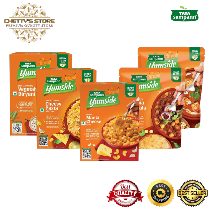 (IMPORTED INDIA) TATA SAMPANN YUMSIDE ASSORTED READY TO COOK MEALS 285G ...