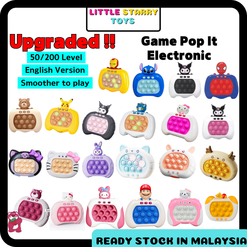 Ready Stock !! Quick Push Game Pop It Electronic Speed Educational Toys ...