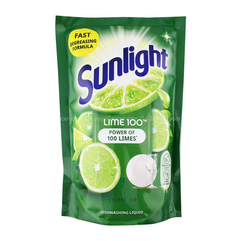Sunlight Lime 100 Dishwashing Liquid Refill Pack 700ml Cleaner | Shopee ...